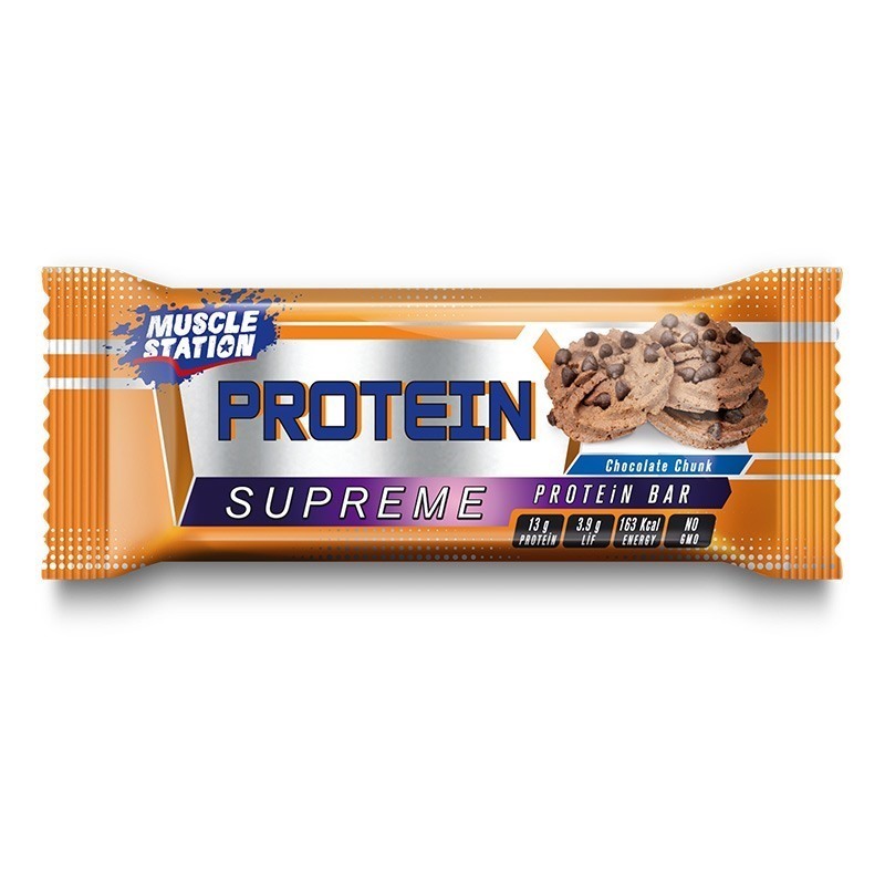 Muscle Station Supreme Protein Bar Chocolate Chunks 40 Gr 1 Adet ...