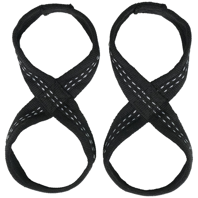 MuscleCloth 8 Loop Lifting Straps Siyah | Supplementler