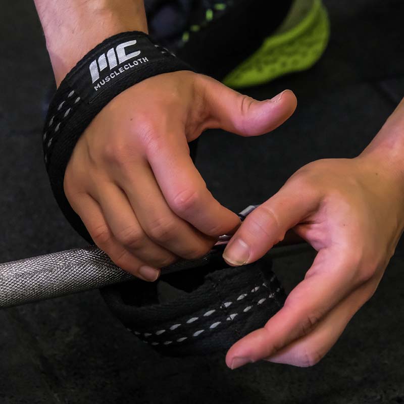 MuscleCloth 8 Loop Lifting Straps Siyah | Supplementler