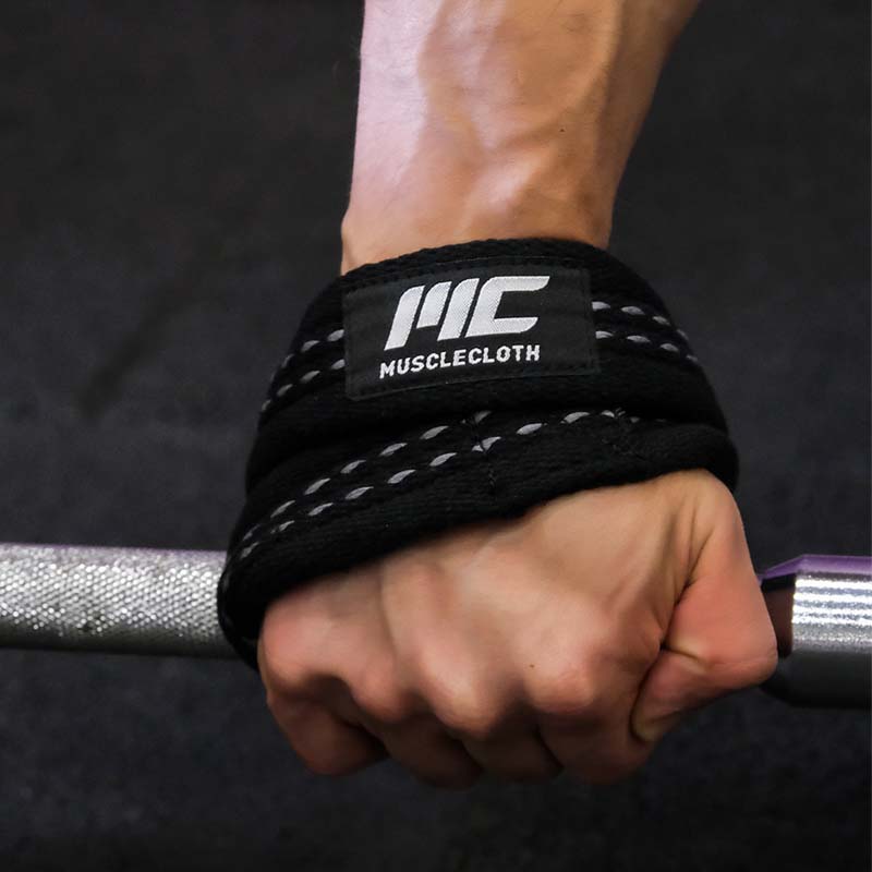 MuscleCloth 8 Loop Lifting Straps Siyah | Supplementler