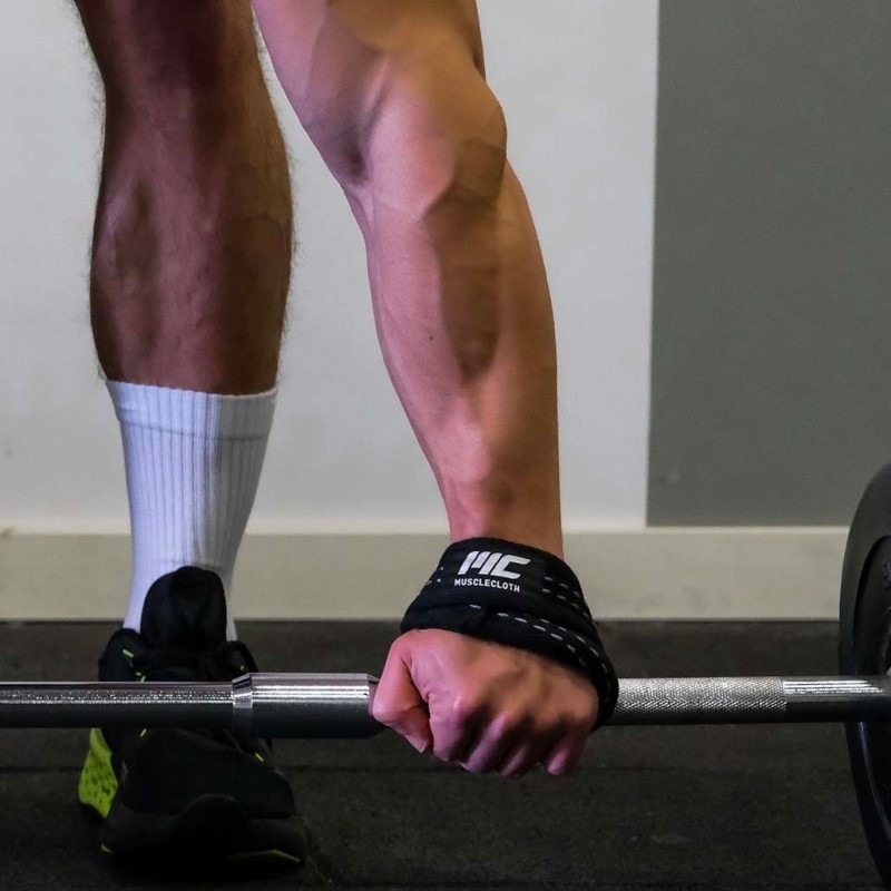 MuscleCloth 8 Loop Lifting Straps Siyah | Supplementler