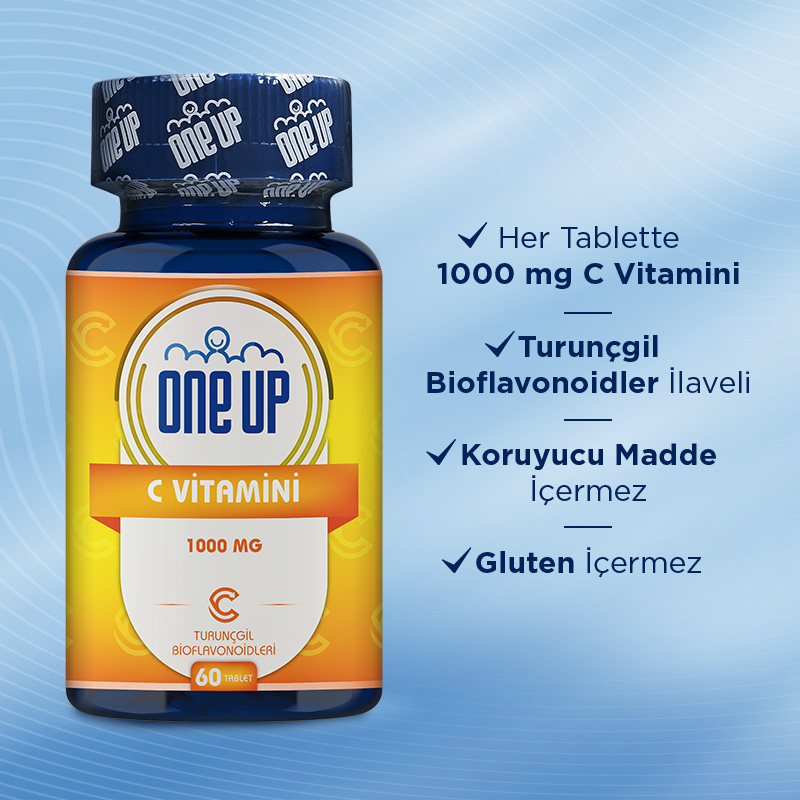 One Up C Vitamini 1000 Mg 60 Tablet | Supplementler