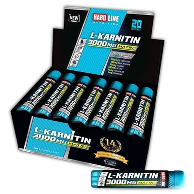 Hardline L-Karnitin Matrix 3000 Mg 20 Ampül | Supplementler