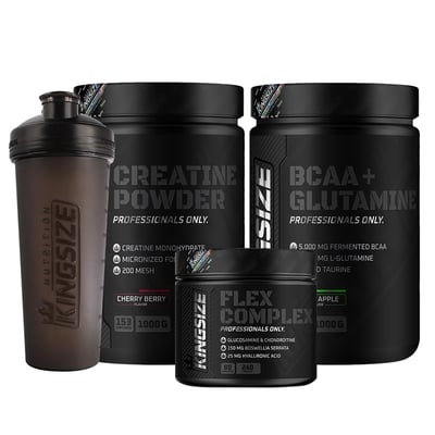 Kingsize Nutrition BCAA Glutamine + Creatine + Flex Complex ...