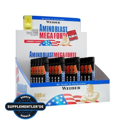Weider Amino Liquid Mega Forte 20 Ampül | Supplementler